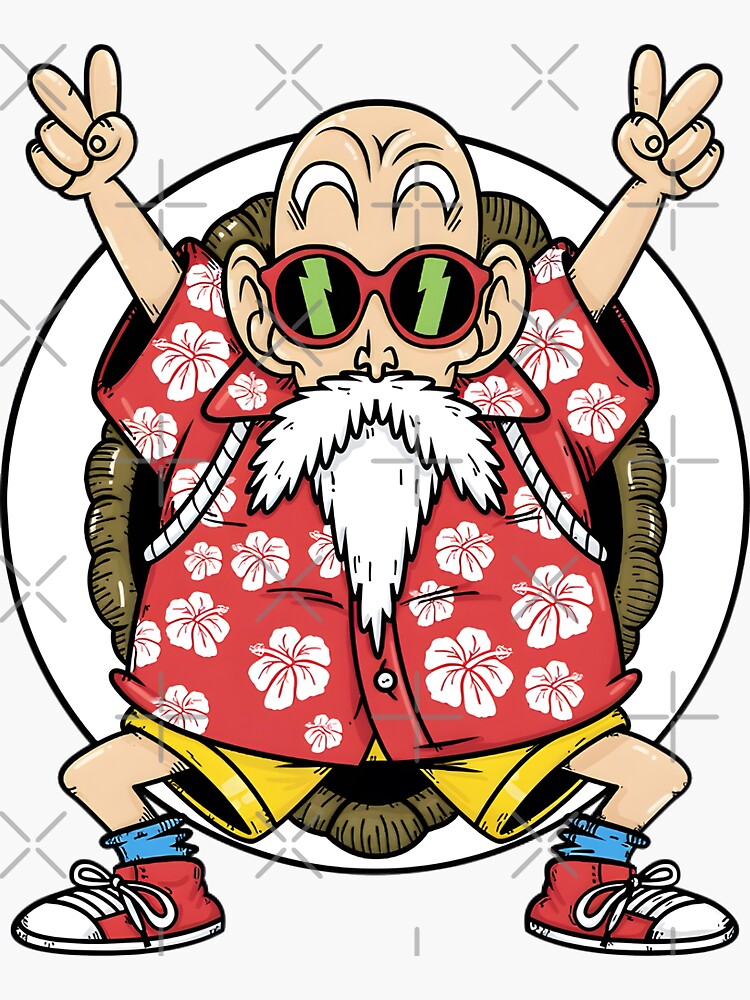 "Master Roshi - Dragon Ball" Sticker for Sale by Pyramid-Designs ...
