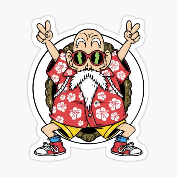 "Master Roshi - Dragon Ball" Sticker for Sale by Pyramid-Designs ...