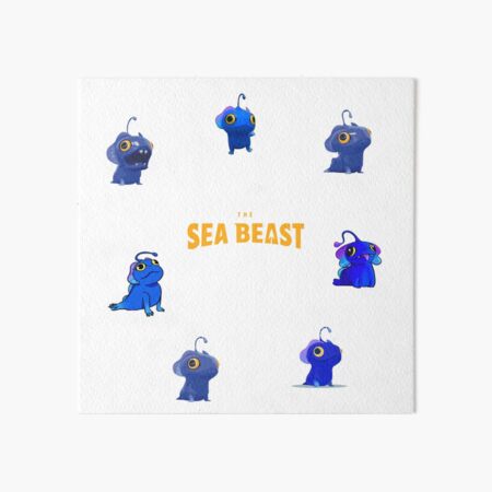 "the sea beast,blue the sea beast pack" Art Board Print for Sale by ...