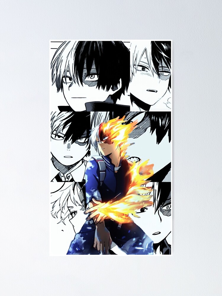 "Shoto Todoroki " Poster for Sale by risumei | Redbubble