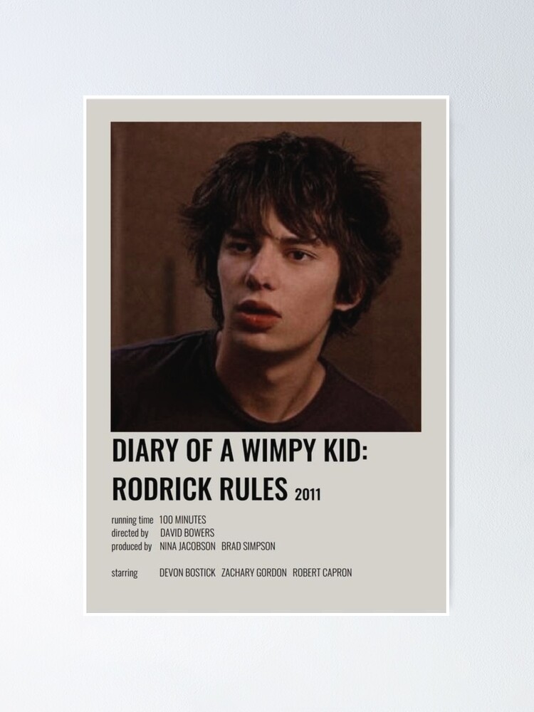 "rodrick rules minimalist" Poster for Sale by Larbisardi | Redbubble