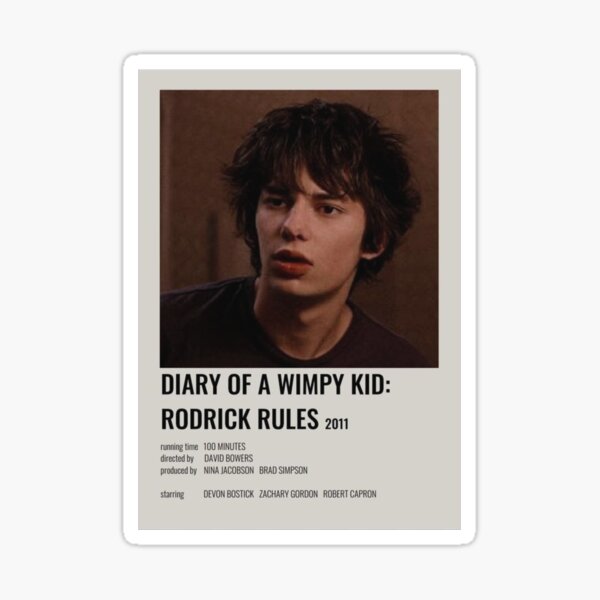 "rodrick rules minimalist" Sticker for Sale by Larbisardi | Redbubble