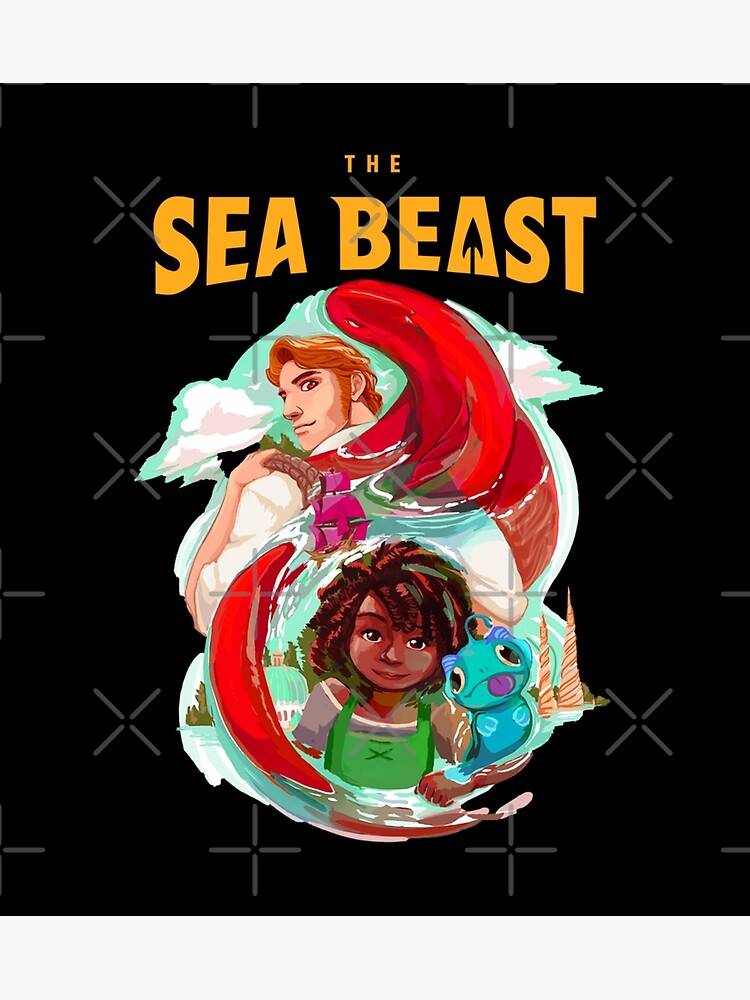 "the sea beast,blue the sea beast" Poster for Sale by Tubbo-zid | Redbubble