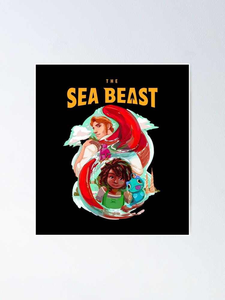 "the sea beast,blue the sea beast" Poster for Sale by Tubbo-zid | Redbubble