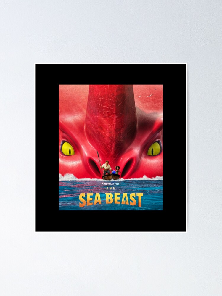 "the sea beast,blue the sea beast" Poster for Sale by Tubbo-zid | Redbubble