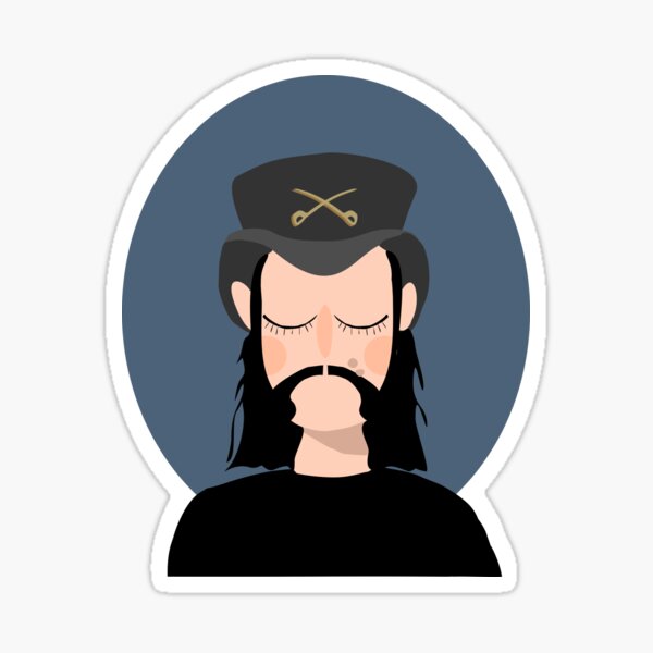 "Lemmy Kilmister" Sticker for Sale by ViviCampos | Redbubble