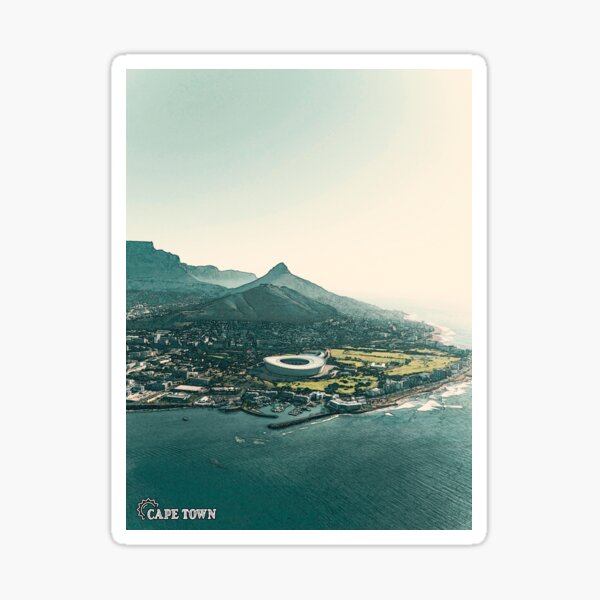 "Cape Town South Africa City" Sticker for Sale by PostersStickers ...