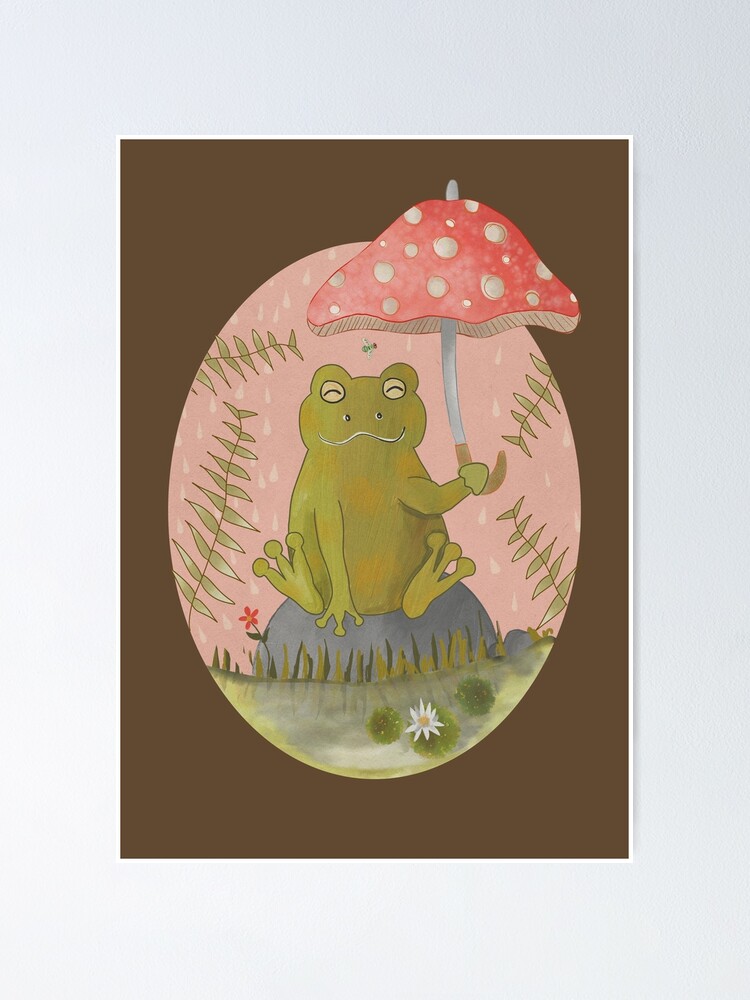 "Goblincore frog" Poster for Sale by karina-mills | Redbubble