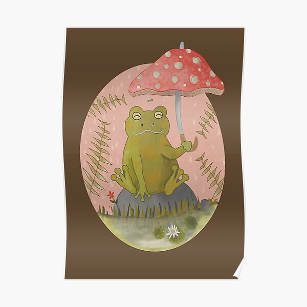 "Goblincore frog" Poster for Sale by karina-mills | Redbubble
