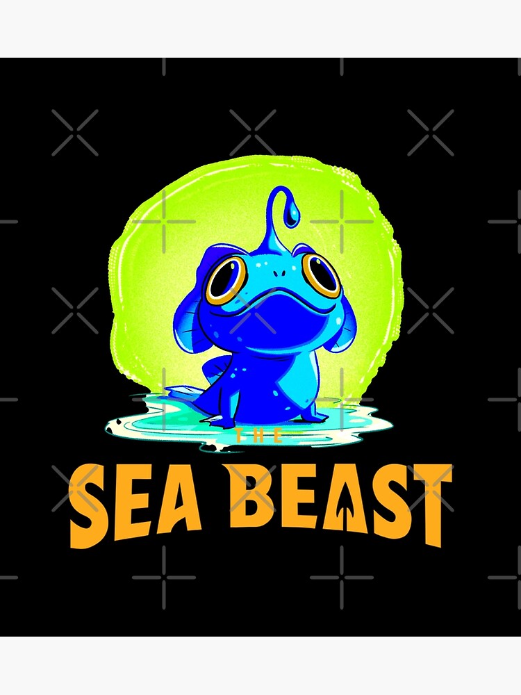 "the sea beast,blue the sea beast" Poster for Sale by Tubbo-zid | Redbubble