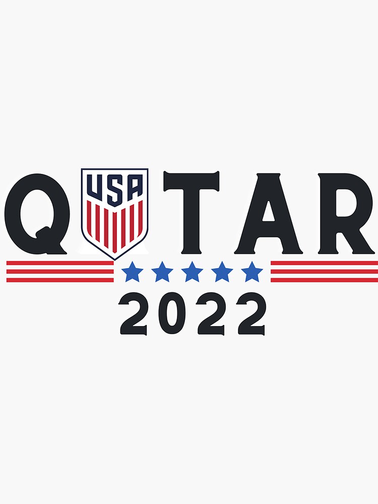 "USMNT World Cup 2022 Qatar Soccer Football Merchandise USA " Sticker ...