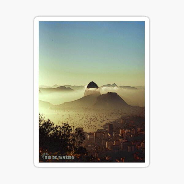 "Rio de Janeiro Brazil City" Sticker for Sale by PostersStickers ...