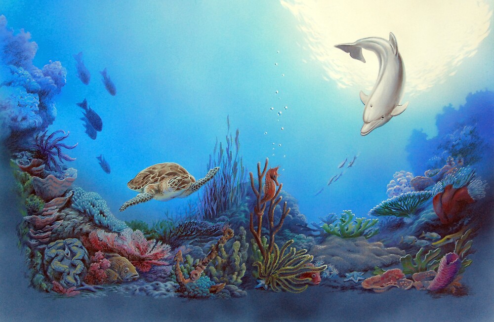 "Ocean Community" by Lynda Berlin | Redbubble