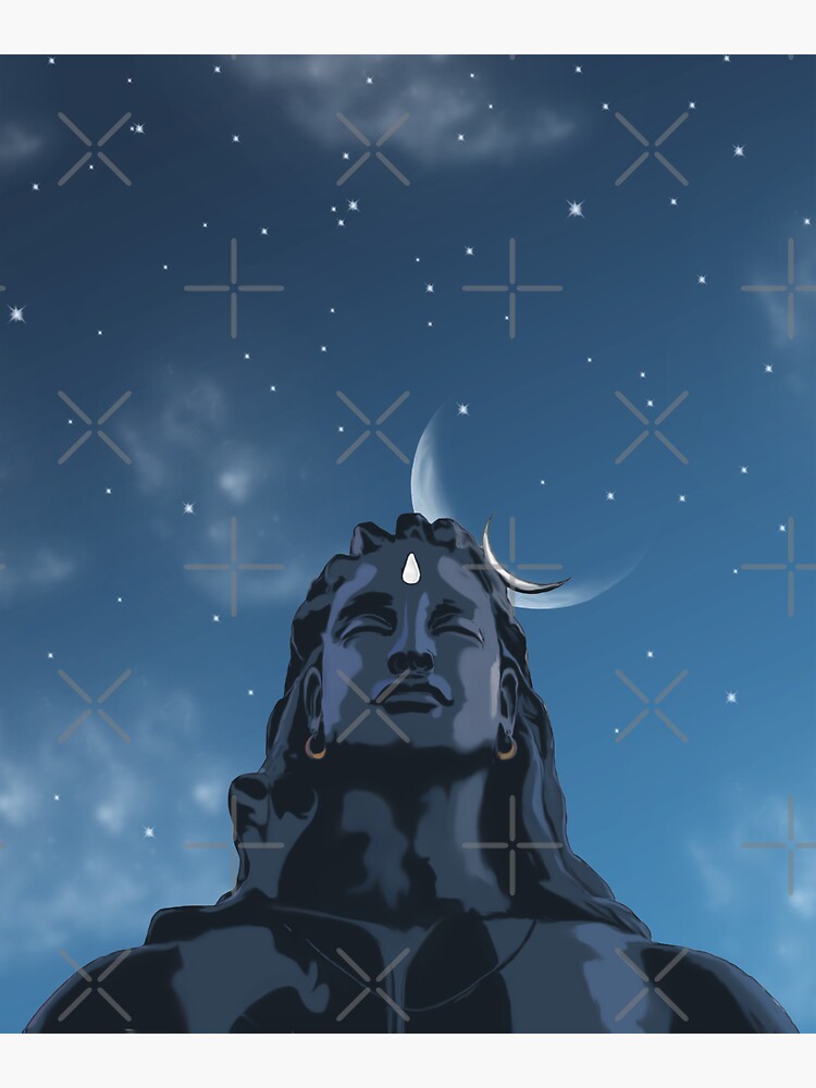 "Adiyogi " Sticker for Sale by art-of-trishank | Redbubble