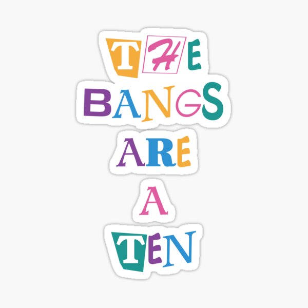 "The Bangs" Sticker for Sale by jamsantos | Redbubble