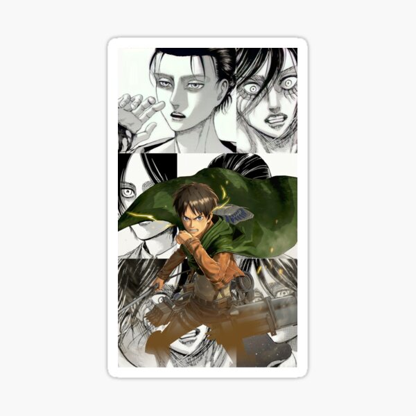 "Eren Yeager" Sticker for Sale by risumei | Redbubble