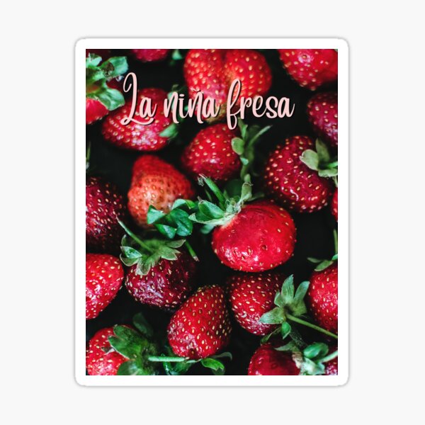 "Niña Fresa " Sticker for Sale by AnitaLaBonita | Redbubble