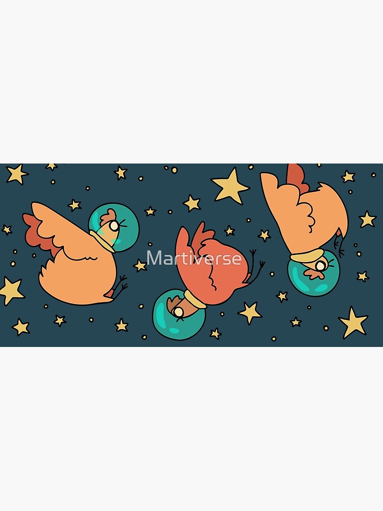 "Space Chickens!" Poster for Sale by Martiverse | Redbubble