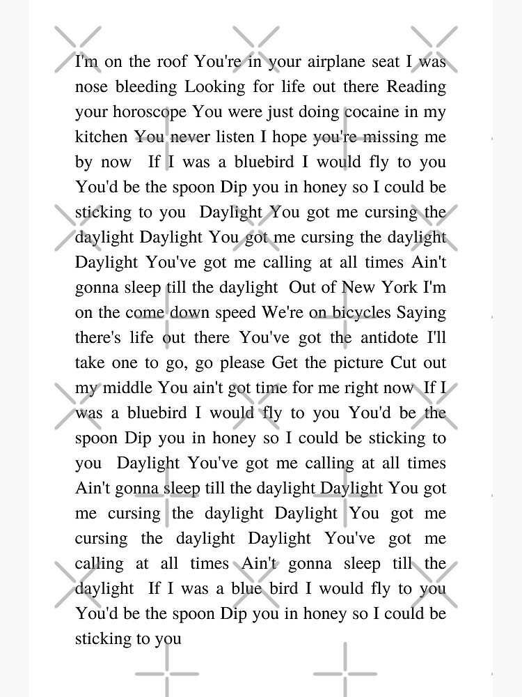 "Daylight - Harry Styles" Poster for Sale by verticalley | Redbubble