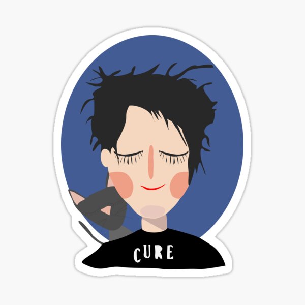 "Robert Smith" Sticker for Sale by ViviCampos | Redbubble