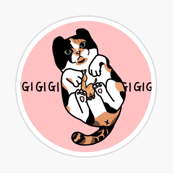 "GIGIGIGIGIGIGI - Gigi! " Sticker for Sale by sirshopsalot | Redbubble
