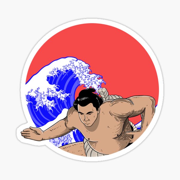 "Sumo" Sticker for Sale by Artthree | Redbubble