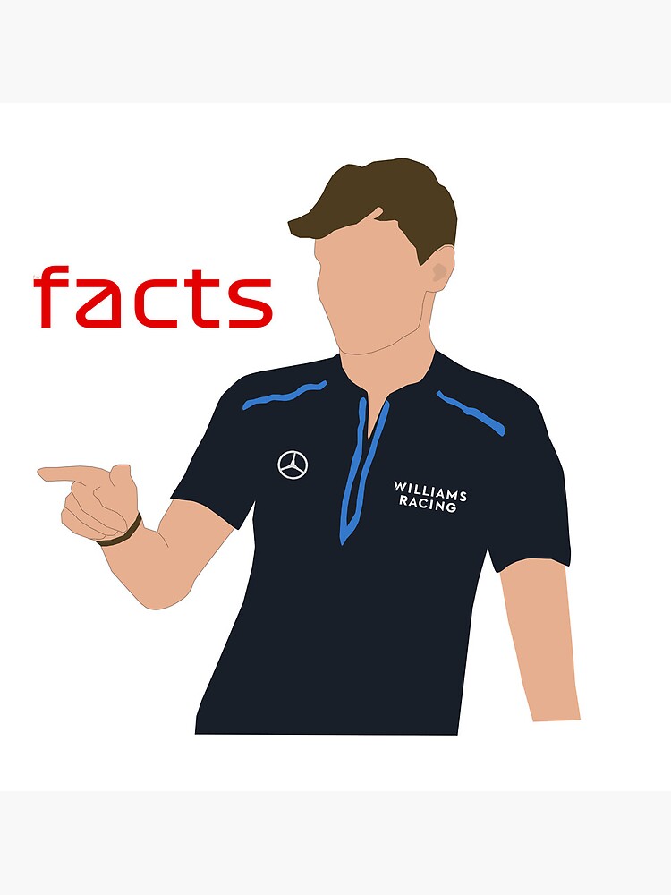 "F1 - George Russell - Facts quote with image " Poster for Sale by ...