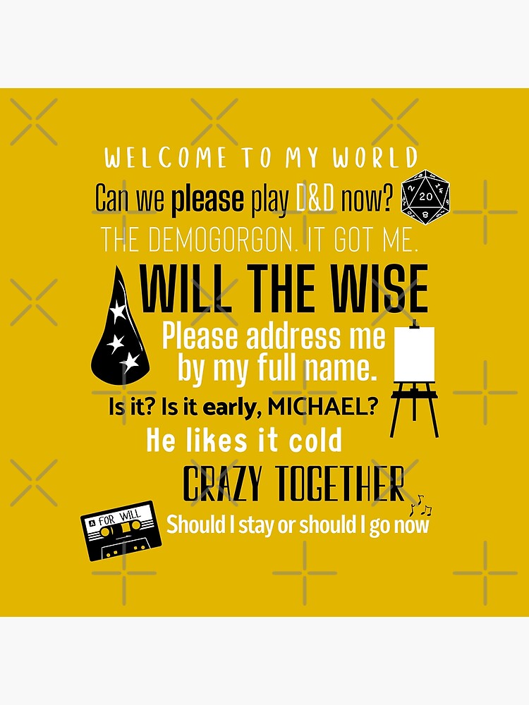 "Stranger Things - Will Byers Quotes Collage" Art Print for Sale by ...