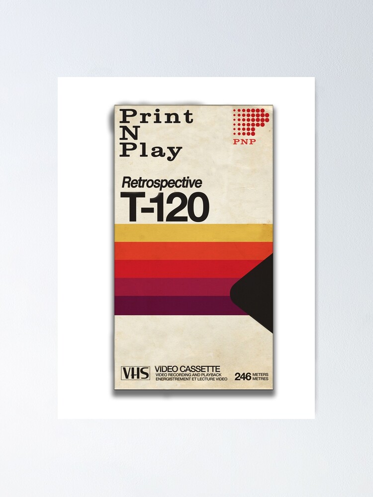 "Print N Play Classic VHS Logo" Poster for Sale by Printnplay | Redbubble
