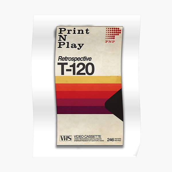 "Print N Play Classic VHS Logo" Poster for Sale by Printnplay | Redbubble