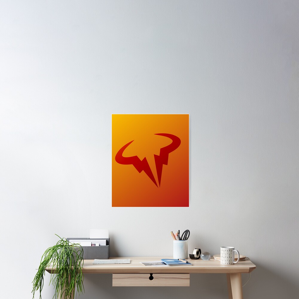 Póster «Logotipo de Rafael Nadal Raging Bull en los colores de España ...