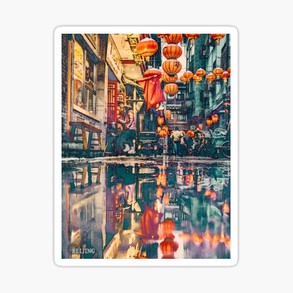 "Beijing China City" Sticker for Sale by PostersStickers | Redbubble