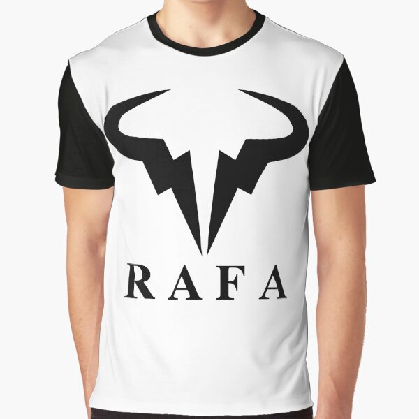 "Rafa. Rafael Rafa Nadal Raging Bull Logo on White" Graphic T-Shirt for ...