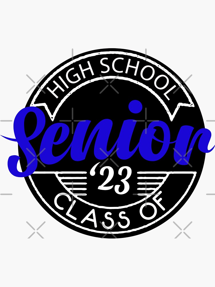 " Class of 2023 logo~blue" Sticker for Sale by wawink | Redbubble