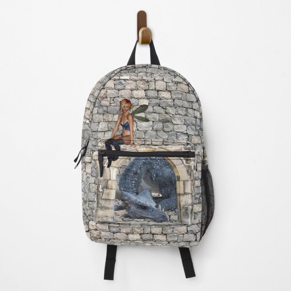 "A Fairy and Her Dragon Fantasy Back to School Design" Backpack for ...