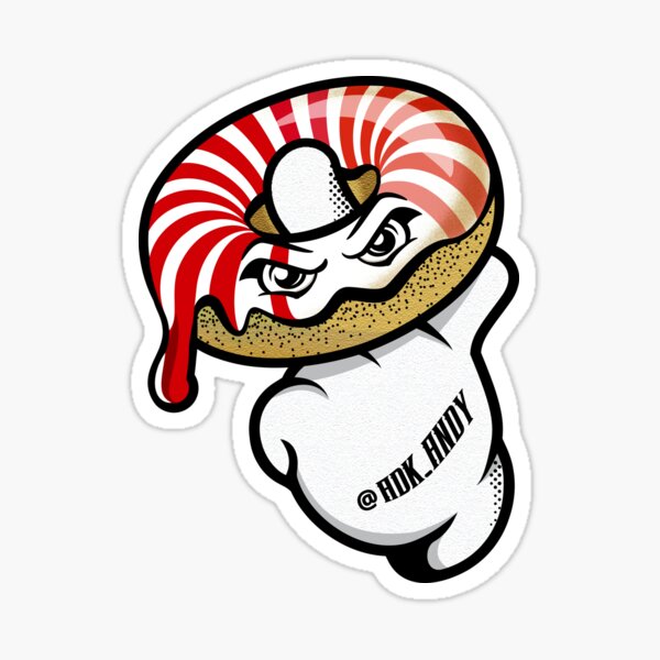 "Evil donut" Sticker for Sale by adk-andy | Redbubble