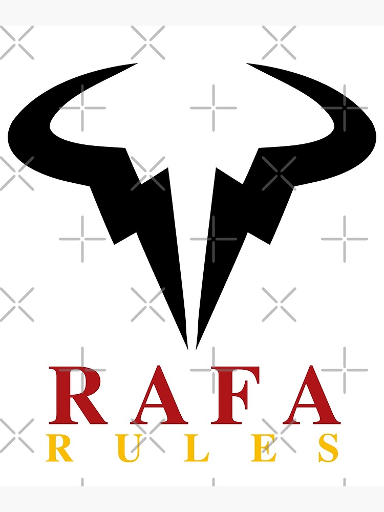 Póster «Reglas de Rafael. Logotipo de Rafael Rafa Nadal Raging Bull en ...