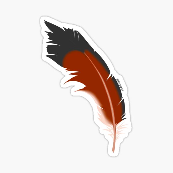 "Northern Flicker, Tail feather" Sticker for Sale by Marie Dudek ...