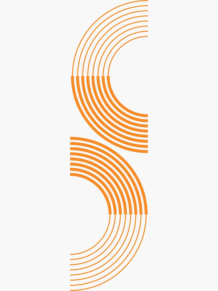 "Curve" Sticker for Sale by wowwowart | Redbubble