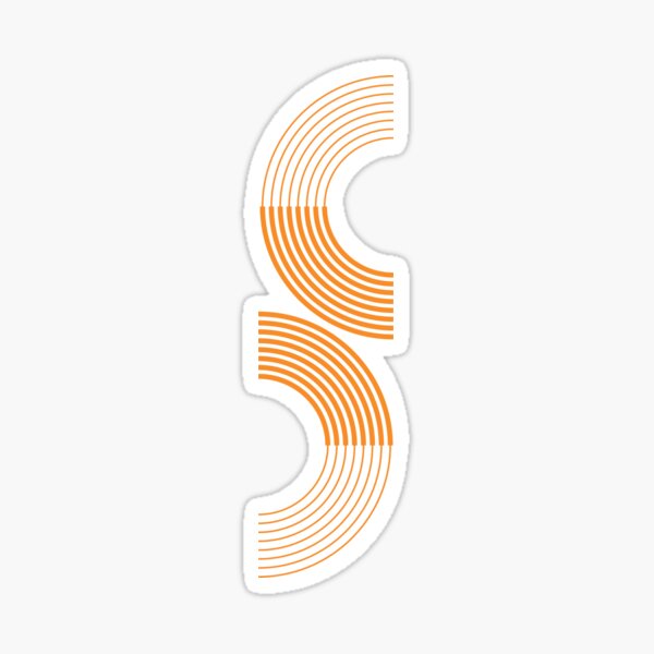 "Curve" Sticker for Sale by wowwowart | Redbubble