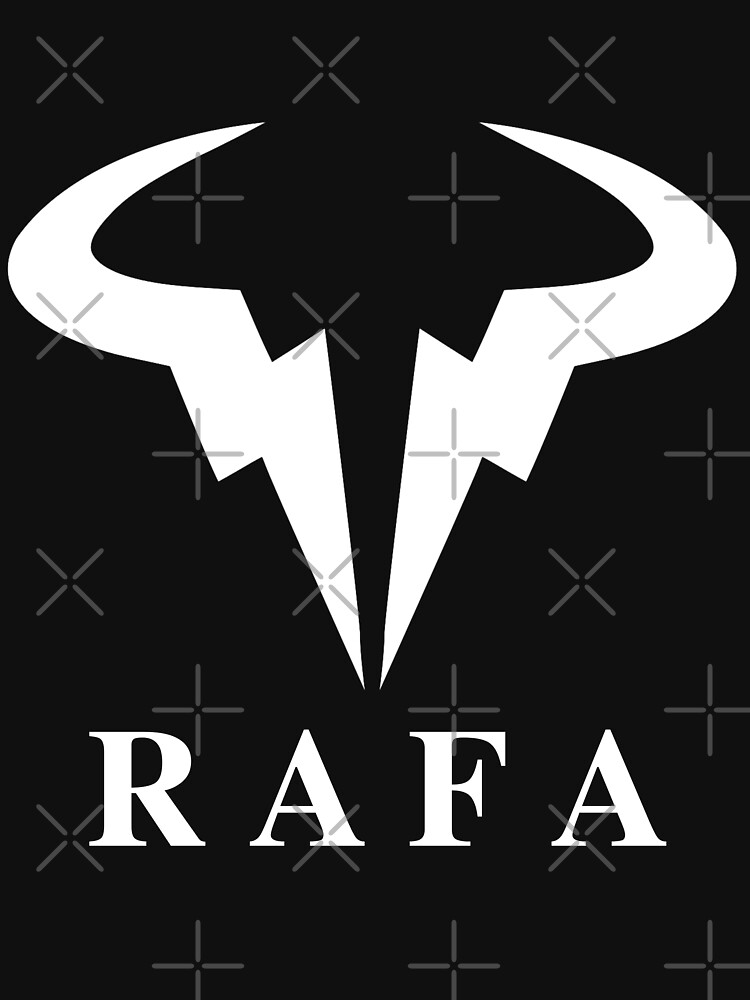 "Rafa. Rafael Rafa Nadal Raging Bull Logo on Black" T-shirt for Sale by ...