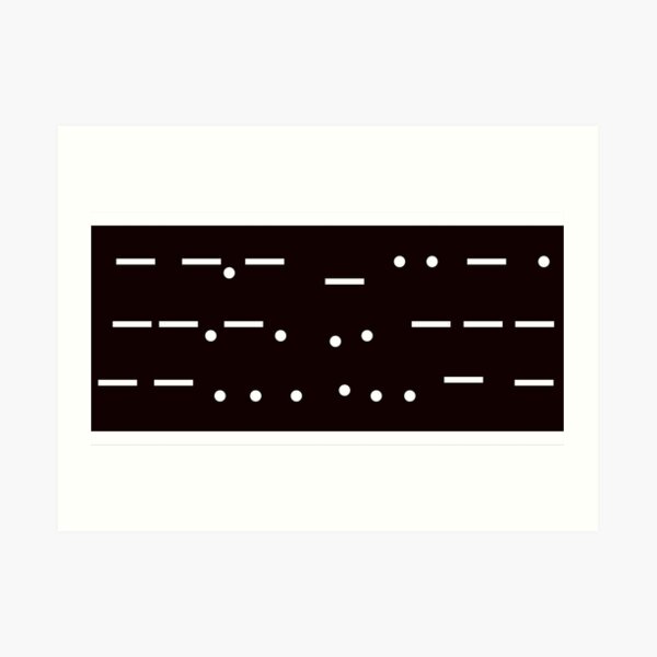 "morse code" Art Print for Sale by nkrumahboah | Redbubble