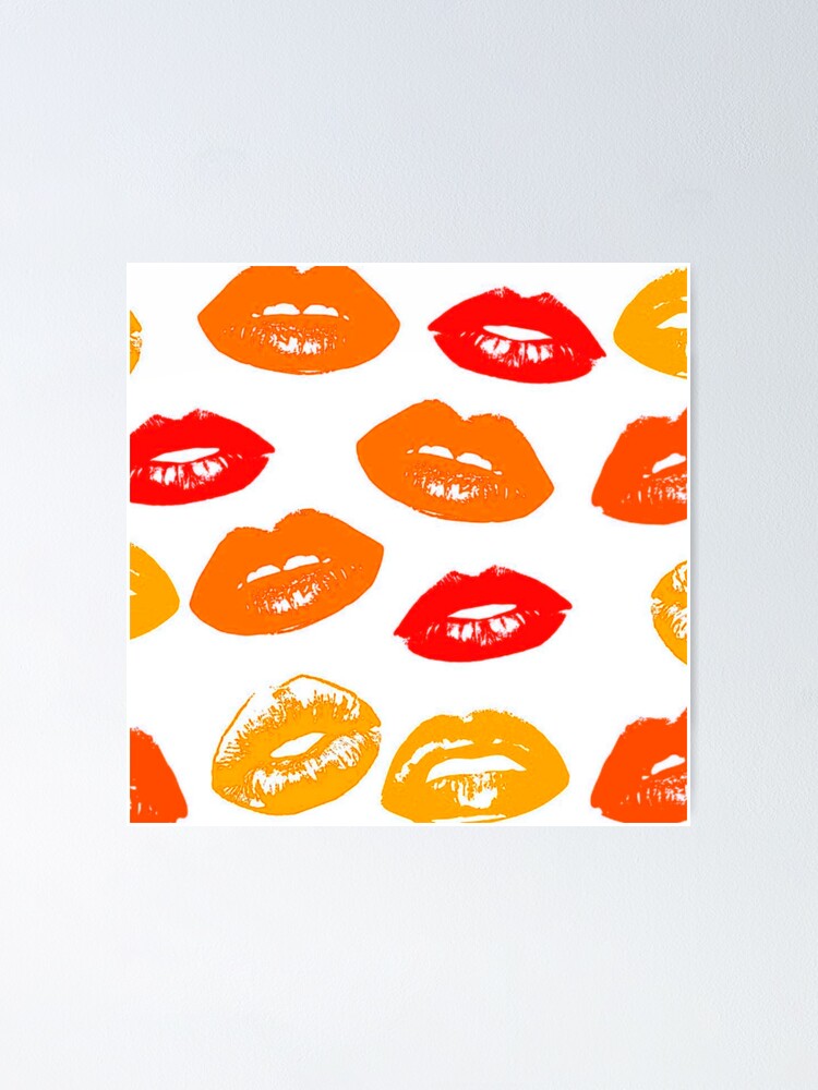 "Pop Art Inspired Lips" Poster for Sale by TotallyRetroArt | Redbubble