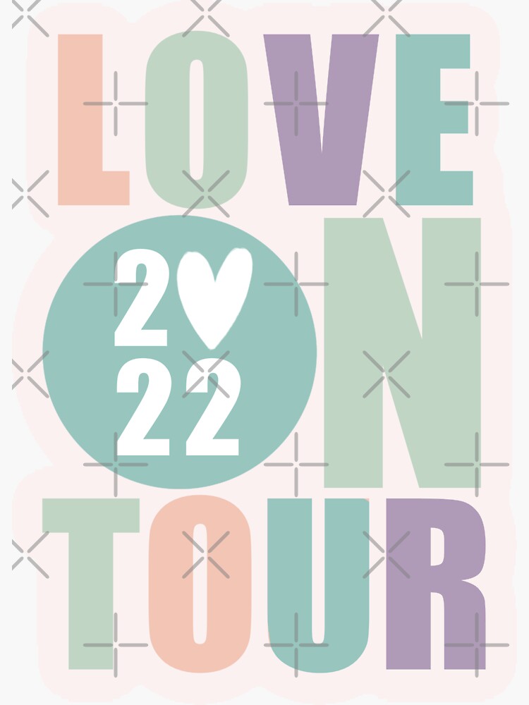 "Love On Tour Sticker" Sticker for Sale by jordynrubino | Redbubble
