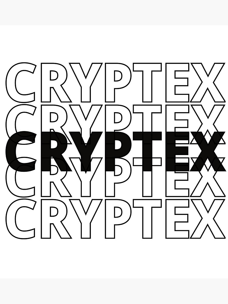 "The Cryptex - The Da Vinci Code Cryptex" Poster for Sale by ...