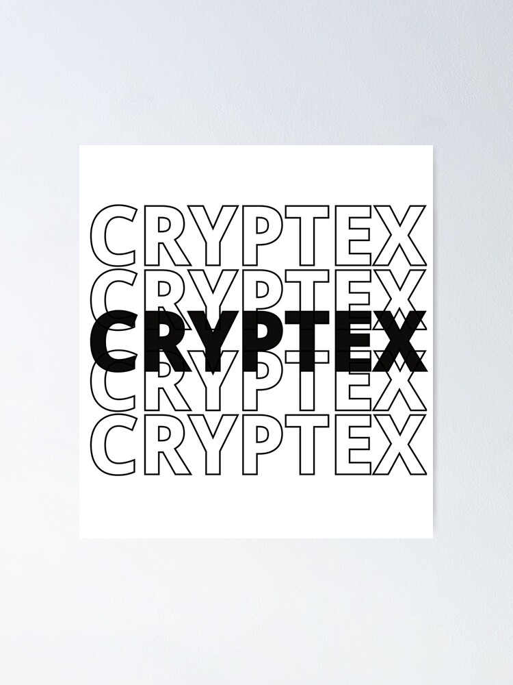 "The Cryptex - The Da Vinci Code Cryptex" Poster for Sale by ...