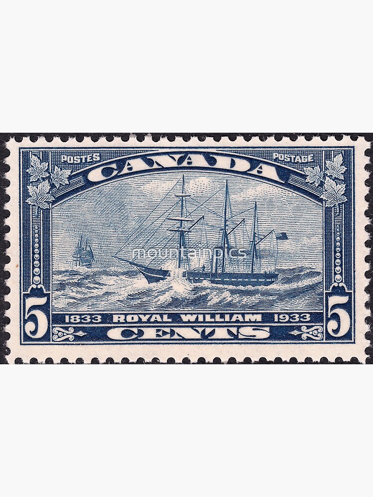 "Canada 1933 5c SS Royal William" Sticker for Sale by mountainpics ...