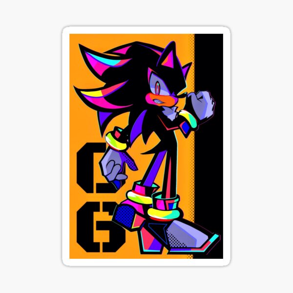 "Shadow the hedgehog " Sticker for Sale by Shopclubdesign | Redbubble