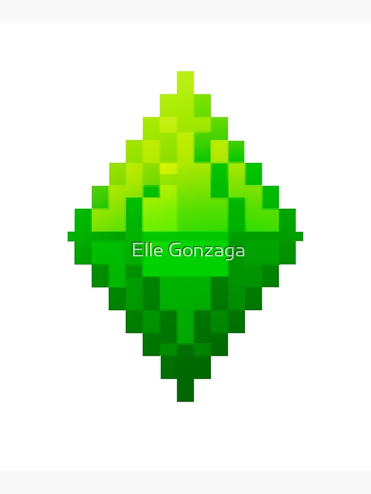 "The Sims 4 - Plumbob Diamond Gem 8bit" Art Print for Sale by ...
