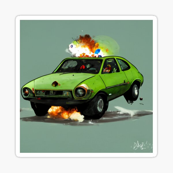 "Ford Pinto" Sticker for Sale by transistorart | Redbubble